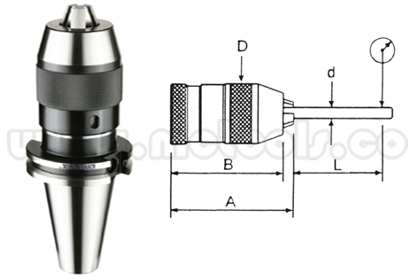 MANDRIL DE CAMBIO RÁPIDO INTEGRADO DE 16MM CAT-40 REF: INT-16-CAT40 ...