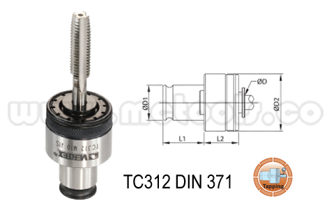 BOQUILLA TC312 DIN 371 DE CAMBIO RÁPIDO MACHO M3 X 3,5MM REF: 312-03D ...